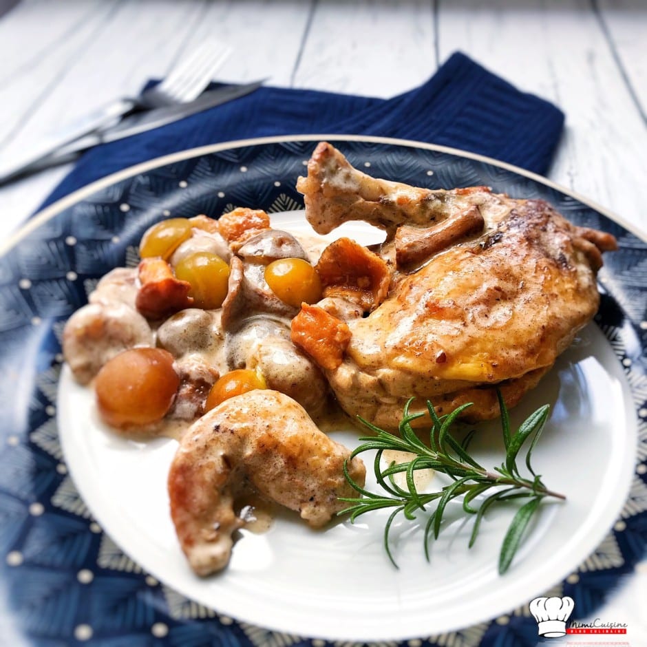 Suprêmes de Pintade aux Mirabelles et aux Girolles Recette Cookeo