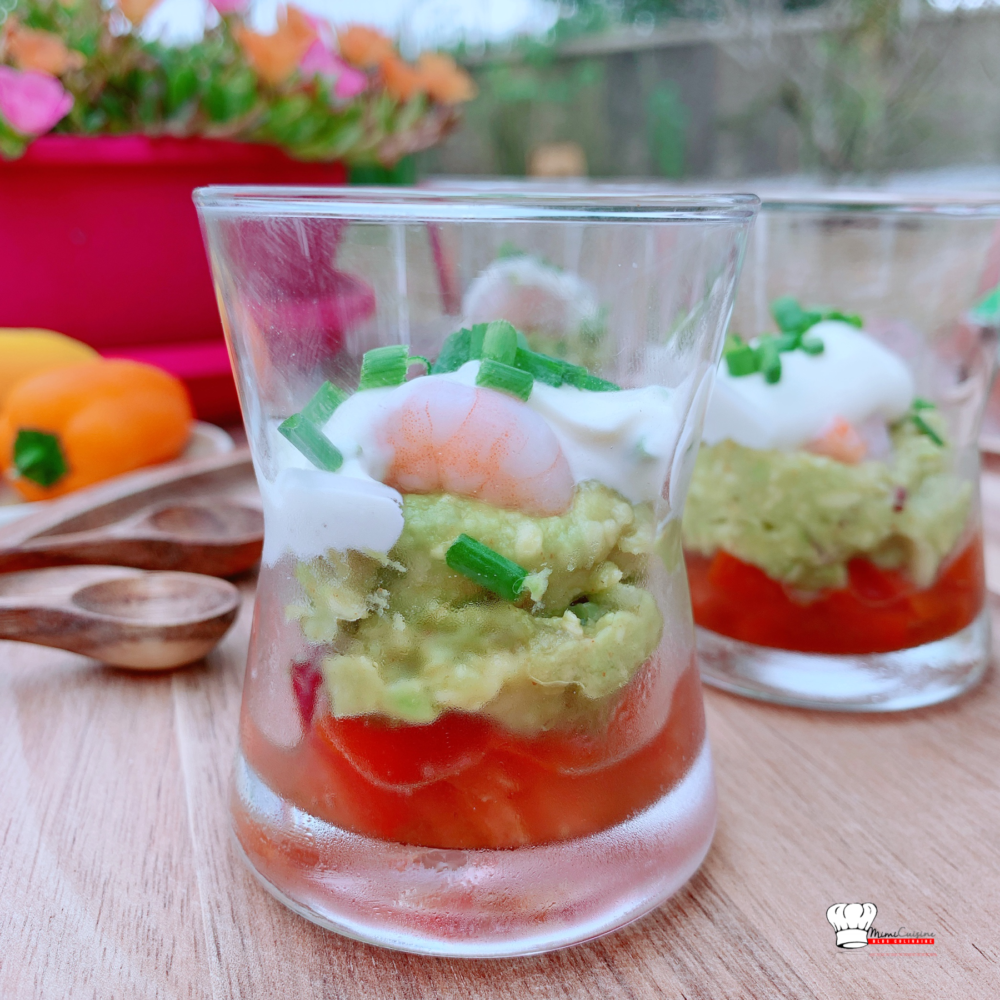 Verrine Avocat Crevette et Fromage Frais – Mimi Cuisine, blog culinaire