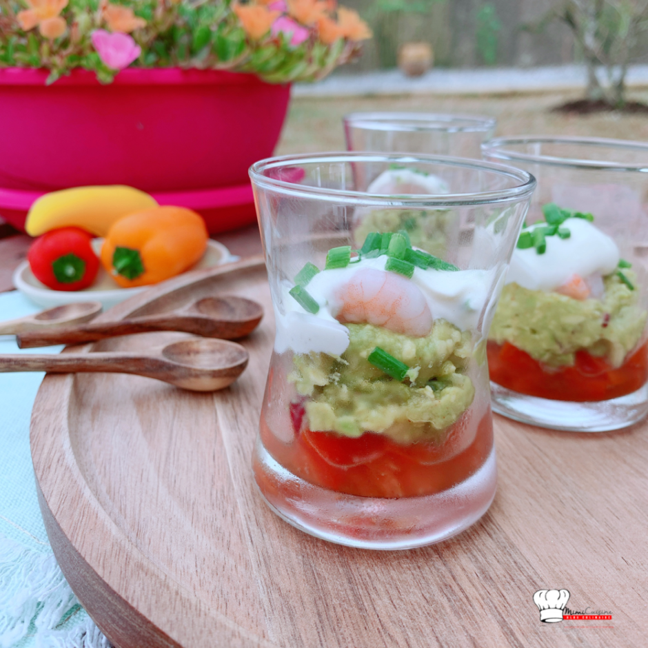 Verrine Avocat Crevette et Fromage Frais – Mimi Cuisine, blog culinaire